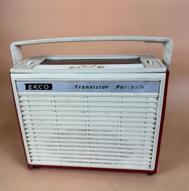 VINTAGE EKCO TRANSISTOR Portable Radio - Retro Prop/ Display £19.99 ...