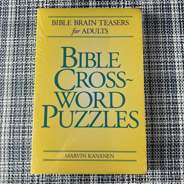 BIBLE CROSSWORD PUZZLES Word Search Quizzes Brain Teasers Lot Of 4 New ...