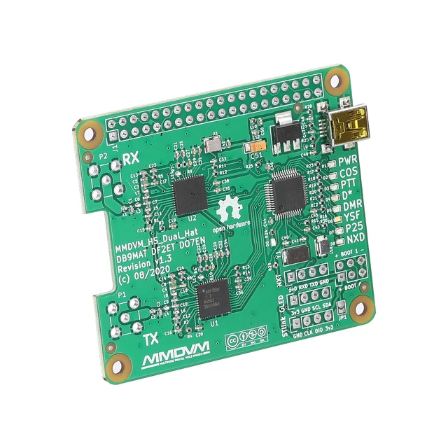 MMDVM DUPLEX HOTSPOT Board with OLED Display Support DMR P25 D Star ...