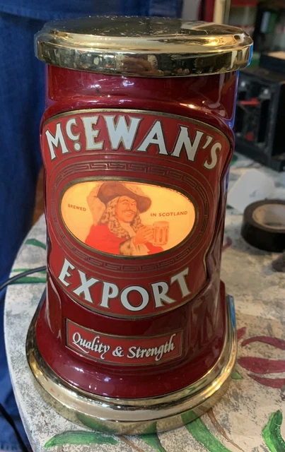 VINTAGE MCEWAN'S EXPORT Bar Advertising Sign Scottish Beer Man Cave £99 ...