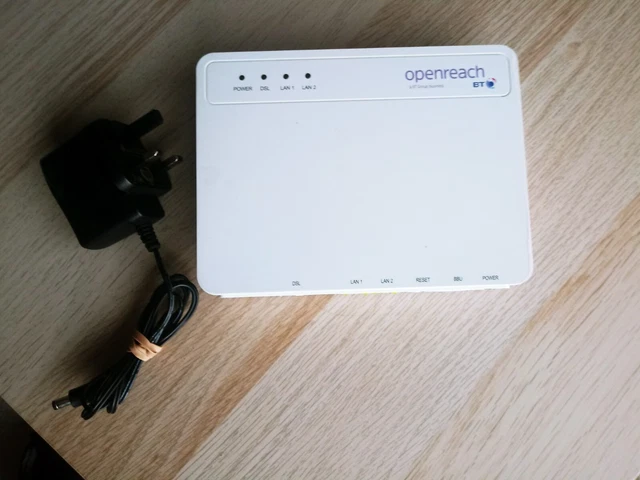BT OPENREACH FIBRE VDSL2 Modem - ECI Telecom - B-Focus V-2FUB/r Rev B ...