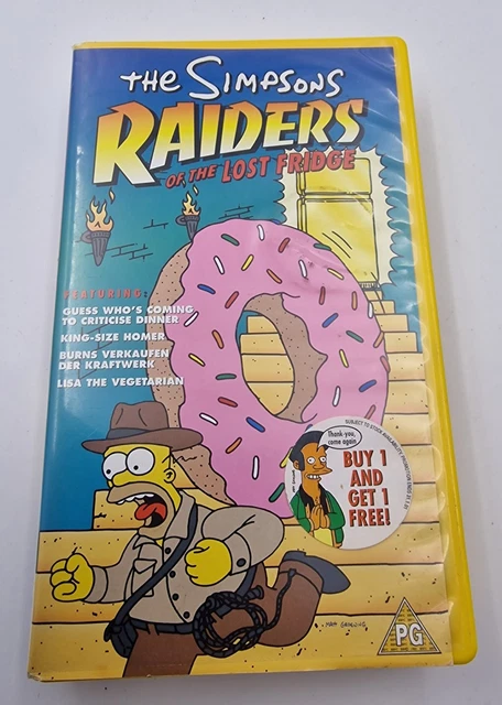 THE SIMPSONS RAIDERS Of The Lost Fridge (VHS video, 2000) Homer ...