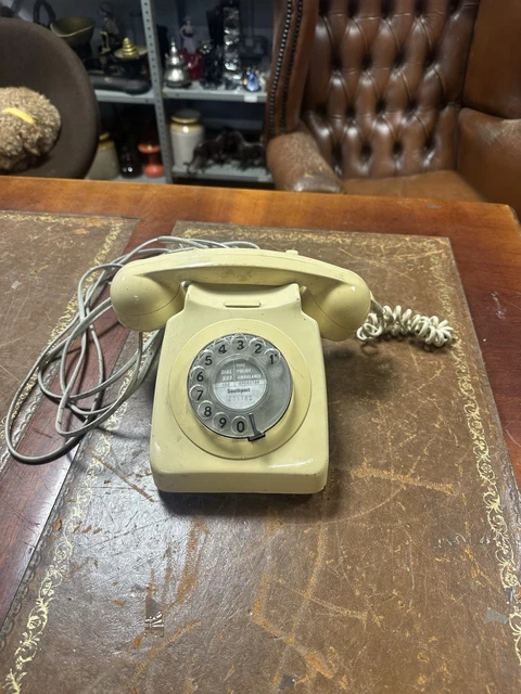 VINTAGE 1970/80’S CLASSIC Cream Rotary Dial Telephone £37.10 - PicClick UK