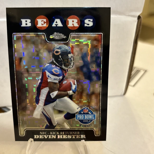 2008 TOPPS CHROME Devin Hester XFractor All Pro SSP #TC148 Chicago ...