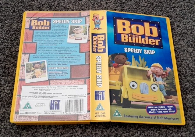 BOB THE BUILDER Speedy Skip Molly Trix Skip Pal Vhs Video Kids Children ...