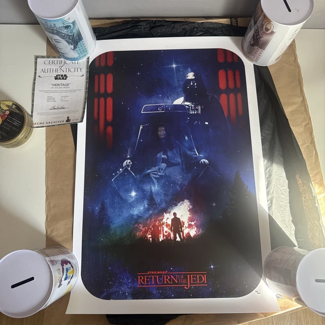 STAR WARS “HERITAGE “ Lithograph By Zoltan Simon 16” X 24” £52.72 ...