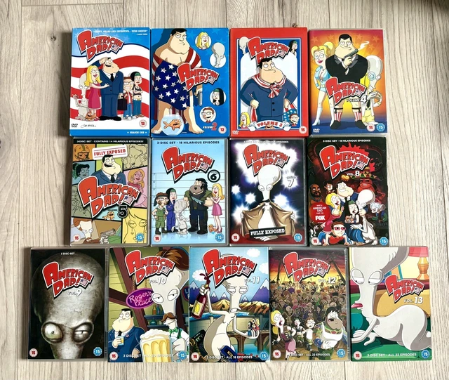 AMERICAN DAD - Volumes 1-13 DVD Collection Boxset Seth MacFarlane ...