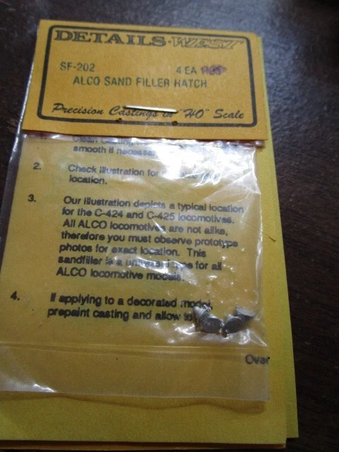 DETAILS WEST HO #202 Sand Filler Hatches, ALCO (Pack of 4) EUR 2,20 ...