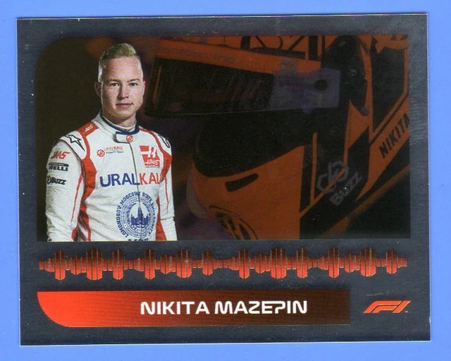 TOPPS OFFICIAL F1 Sticker Formula 1 2021 #194 Nikita MAZEPIN - Uralkali ...