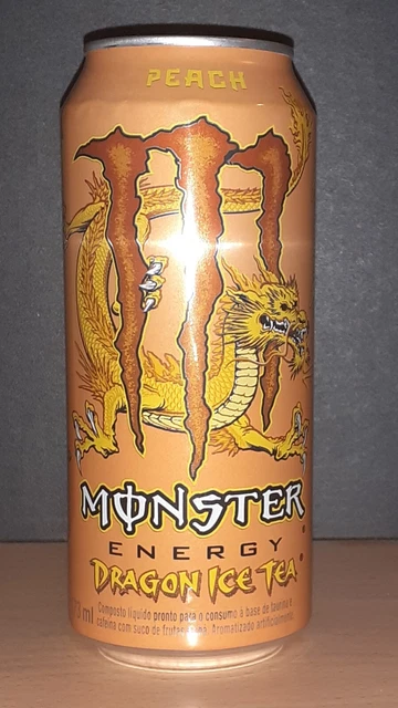 MONSTER ENERGY DRINK Dragon Ice Tea Peach 473ml Brasilien Voll / Full ...