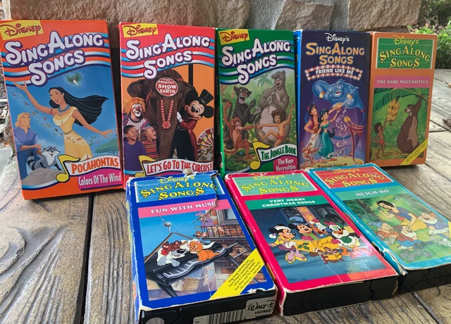 DISNEY SING ALONG Songs Fun With Music Heigh Ho Friend Like Me Colors ...