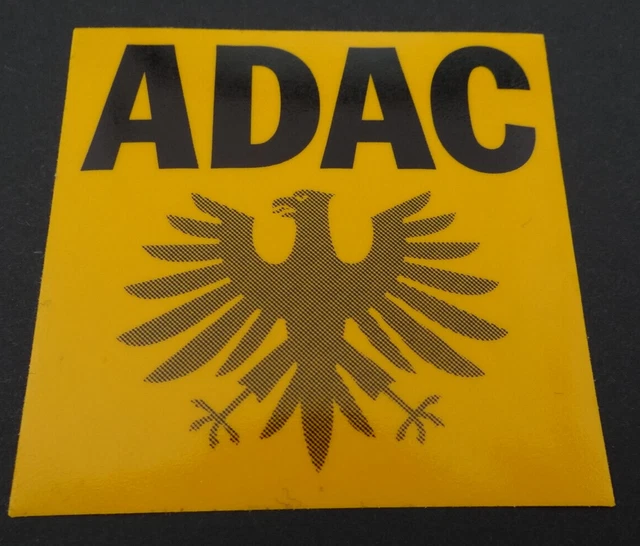 WERBE-AUFKLEBER ADAC AUTOMOBILCLUB Logo Oldtimer Plakette 90er ...