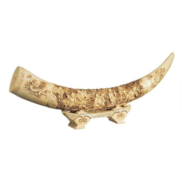 GODS OF VIRTUE Immortals Exotic Elephant Tusk Replica Sculpture £91.23 ...