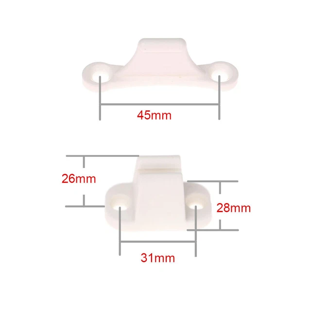 CARAVAN RV CAMPER Main Door Gate Push Catch Retainer Clips Holder Stay ...