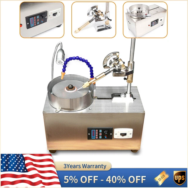 GEMSTONE GRINDING JEWELRY Lapidary Cutting Polisher 3000RPM Gem ...