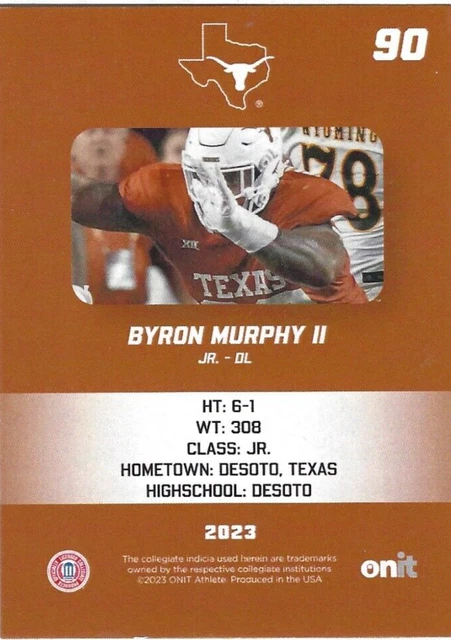 2024 BYRON MURPHY II Seahawks de Seattle #1 choix de draft, Texas ...