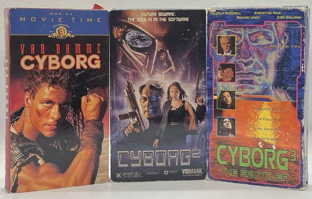 CYBORG 1 2 3 Trilogy VHS 1989 Cannon Jean-Claude Van Damme Action SciFi ...