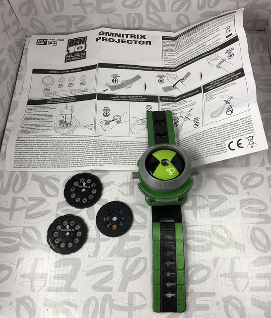BEN 10 ALIEN Force Omnitrix Illuminator Projector Watch 3 Discs ...