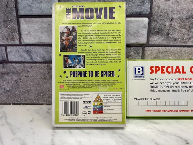 SPICEWORLD THE MOVIE VHS: Sealed! Green Cassette & Offer Card 1998 ...