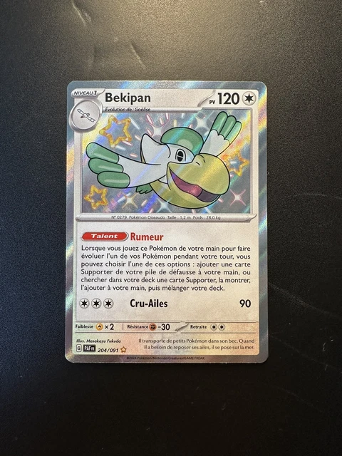 CARTE POKÉMON BEPIKAN shiny 204/091 - PAF Destinées de Paldéa EV4.5 FR EUR 1,00 - PicClick FR