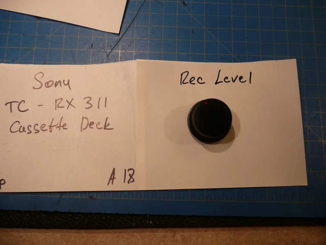 SONY TC-RX311 CASSETTE Deck Replacement Parts Record Level Knob $13.91 ...