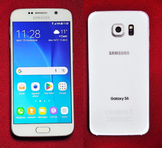 SAMSUNG GALAXY S6 (SM-G920F) 5.1" - 4G LTE -32 GO -Blanc -SimUnique ...