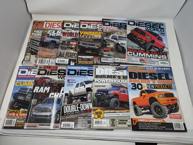 11 ASSORTED MAGAZINES! Diesel World/Diesel Tech/Ultimate Diesel ...