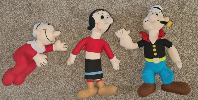 VINTAGE 1993 POPEYE OLIVE OYL & SWEE PEA , GROVE INTERNATIONAL Soft ...