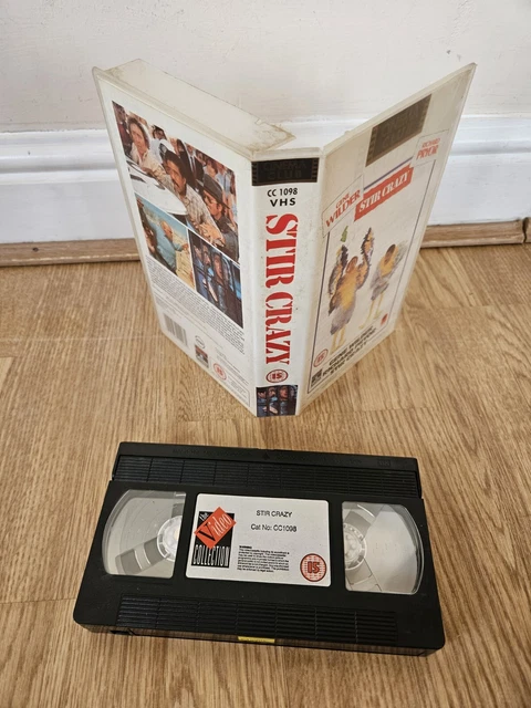 STIR CRAZY GENE Wilder Richard Pryor VHS Video Cassette Tape 80s Comedy ...