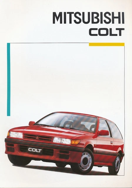 MITSUBISHI COLT PROSPEKT 1988 brochure broschyr brosjyre broszura catalogue EUR 15,95 - PicClick DE