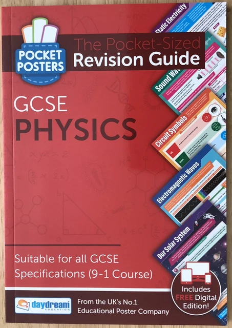 GCSE 9-1 PHYSICS Pocket Posters The Pocket-Sized Physics Revision Guide ...