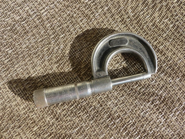VINTAGE L.S. STARRETT Outside Micrometer Caliper – USA – Smooth Action ...