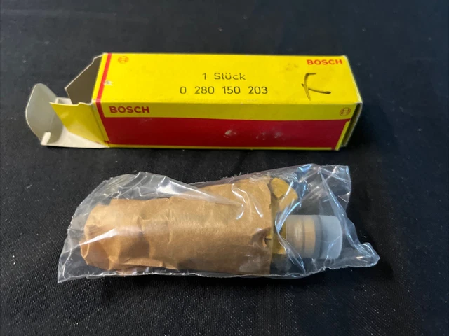 GENUINE BOSCH FUEL Injector for 80s-90s BMW - 0280150203 New! Sealed ...