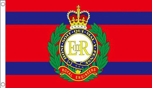 ROYAL ENGINEERS CORPS FLAG 5' x 3' Regiment of the British Army ...