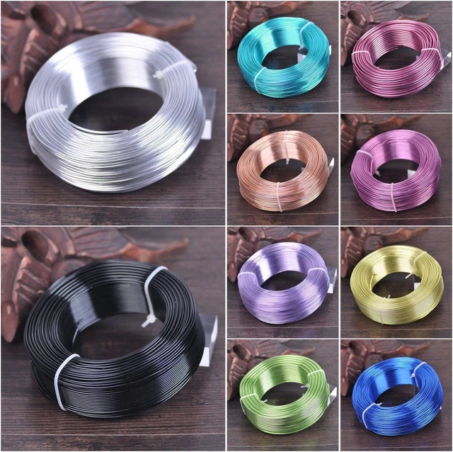 WHOLESALE LARGE ROLL Aluminium Jewelry Craft Wire 0.8mm 1mm 1.5mm 2mm 2 ...