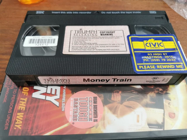 MONEY TRAIN [VHS] Triumph Big Box Video Tape Wesley Snipes JLo Action ...
