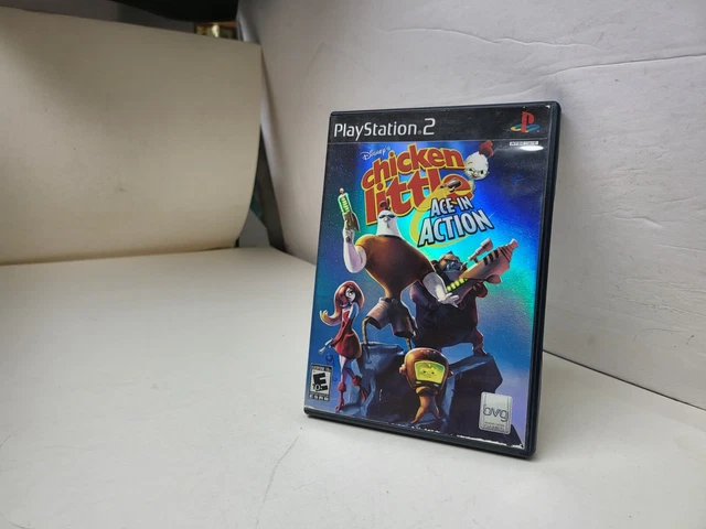 DISNEY'S CHICKEN LITTLE Ace in Action Playstation 2 PS2 CIB Complete ...