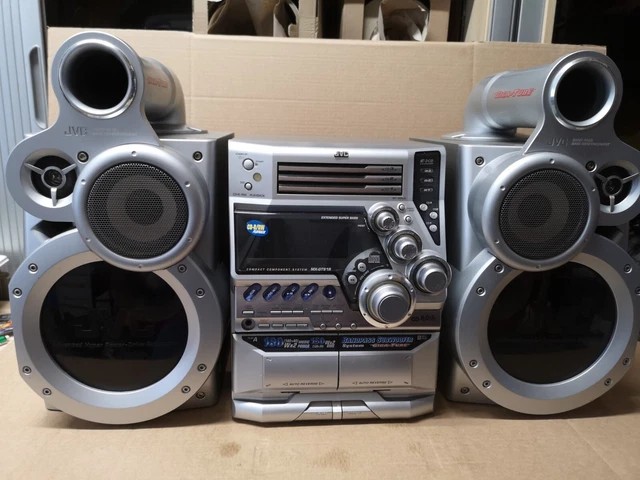 JVC MX-GT91R COMPACT Component System HiFi Giga Tube Speakers - Tape ...
