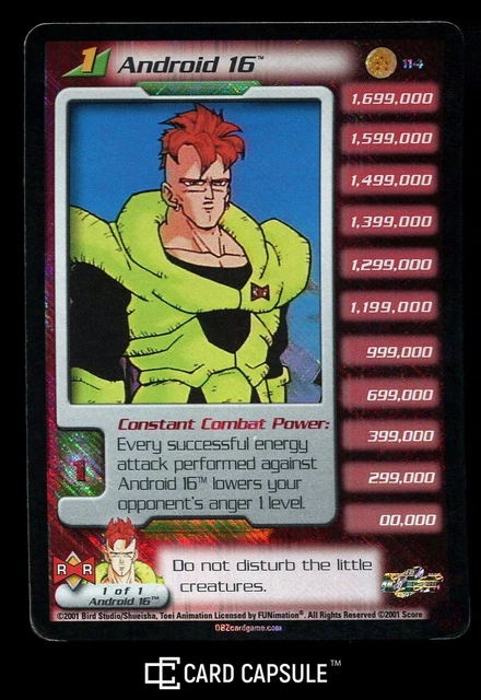DRAGON BALL Z DBZ CCG Score Androids Saga 16 Foil #114 Rare Illimité ...