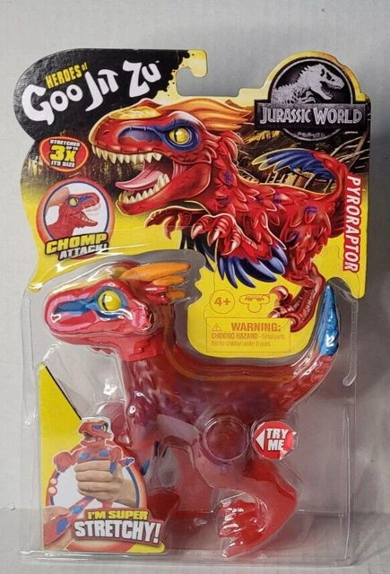 HEROES OF GOO Jit Zu Jurassic World PYRORAPTOR Action Figure Chomp ...