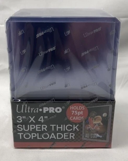 NEW ULTRA PRO 25-Count 3x4 Clear Thick 75PT Toploader Sports Card ...