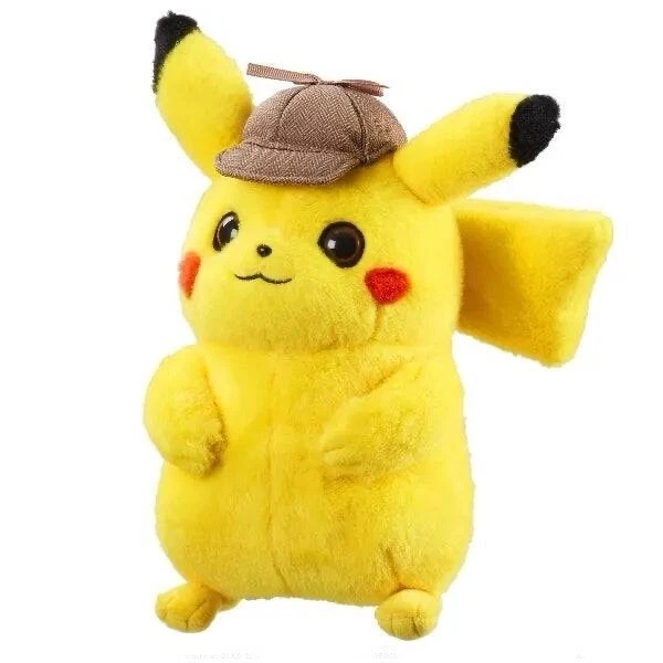 DETECTIVE PIKACHU PLUSH Soft Toy 20cm/ 8” Pokemon Official Teddy New ...