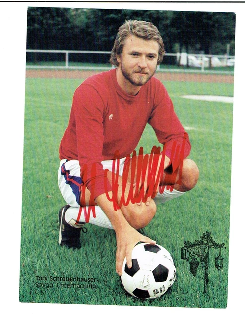 ANTON SCHROBENHAUSER AK Bayern München mit original Unterschrift 13x18 ...