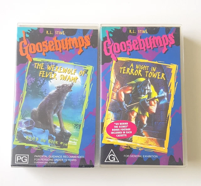 GOOSEBUMPS VHS TAPES X2 Werewolf Of Fever Swamp & A Night In Terror ...