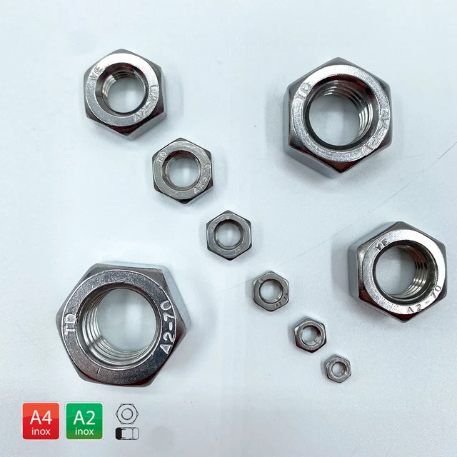 SECHSKANT MUTTERN DIN 934 Edelstahl Rostfrei A2 A4 M3 M4 M5 M6 M8 M10 Bis M24 EUR 3,22 - PicClick DE