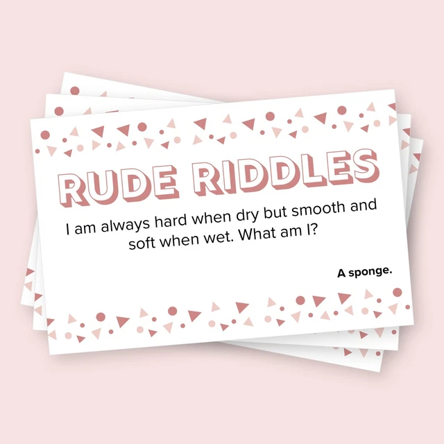 WHAT AM I Innuendo Rude Riddles Hen Party Games Night Card Drinking ...