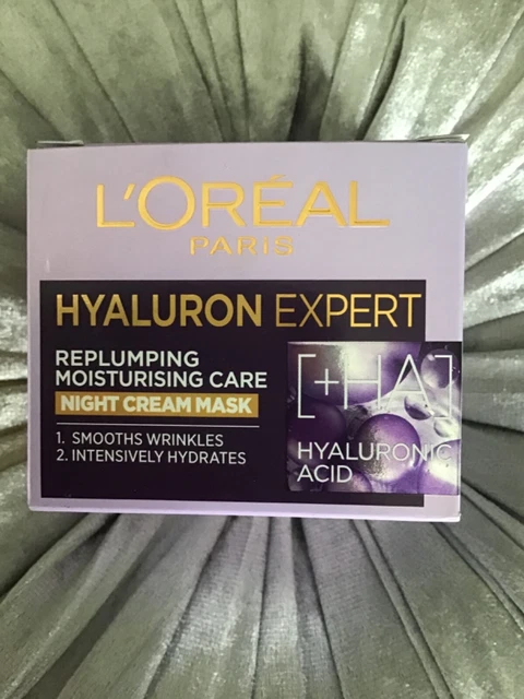L'OREAL HYALURON EXPERT Replumping Moisturising Night Cream Mask 50ml £ ...