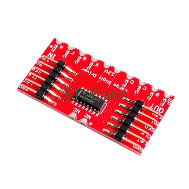 TPIC6C596 8-DIGITAL SHIFT Register 7-Segment Displays Nixie Tube Module ...