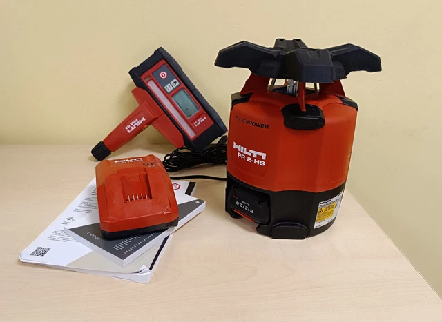 HILTI PR 2-HS A12 Rotationslaser Avec Pra 20, Pra 83, C4/1250 Ensemble ...
