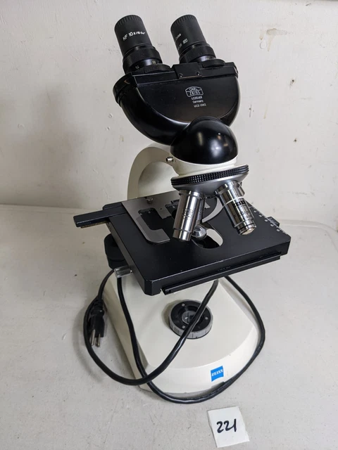 ZEISS STANDARD BINOCULAR Microscope + 4 Zeiss Objectives EUR 170,74 ...